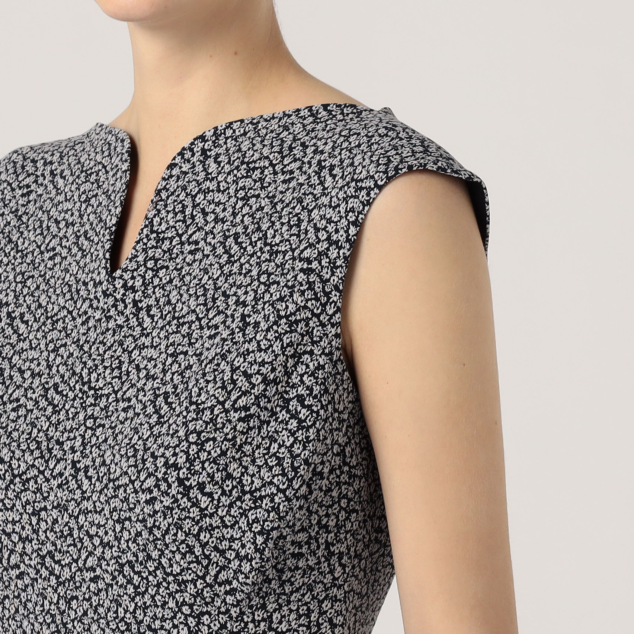 Mame Kurogouchi Micro Floral Jacquard Dress Mame Kurogouchi Micro Floral Jacquard Dress
