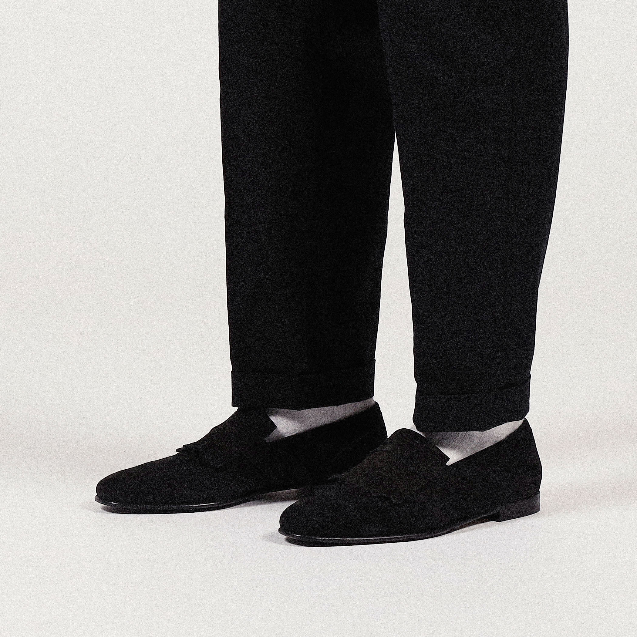 MANOLO BLAHNIK スエード キルトローファー|トゥモローランド MANOLO BLAHNIK スエード キルトローファー|トゥモローランド