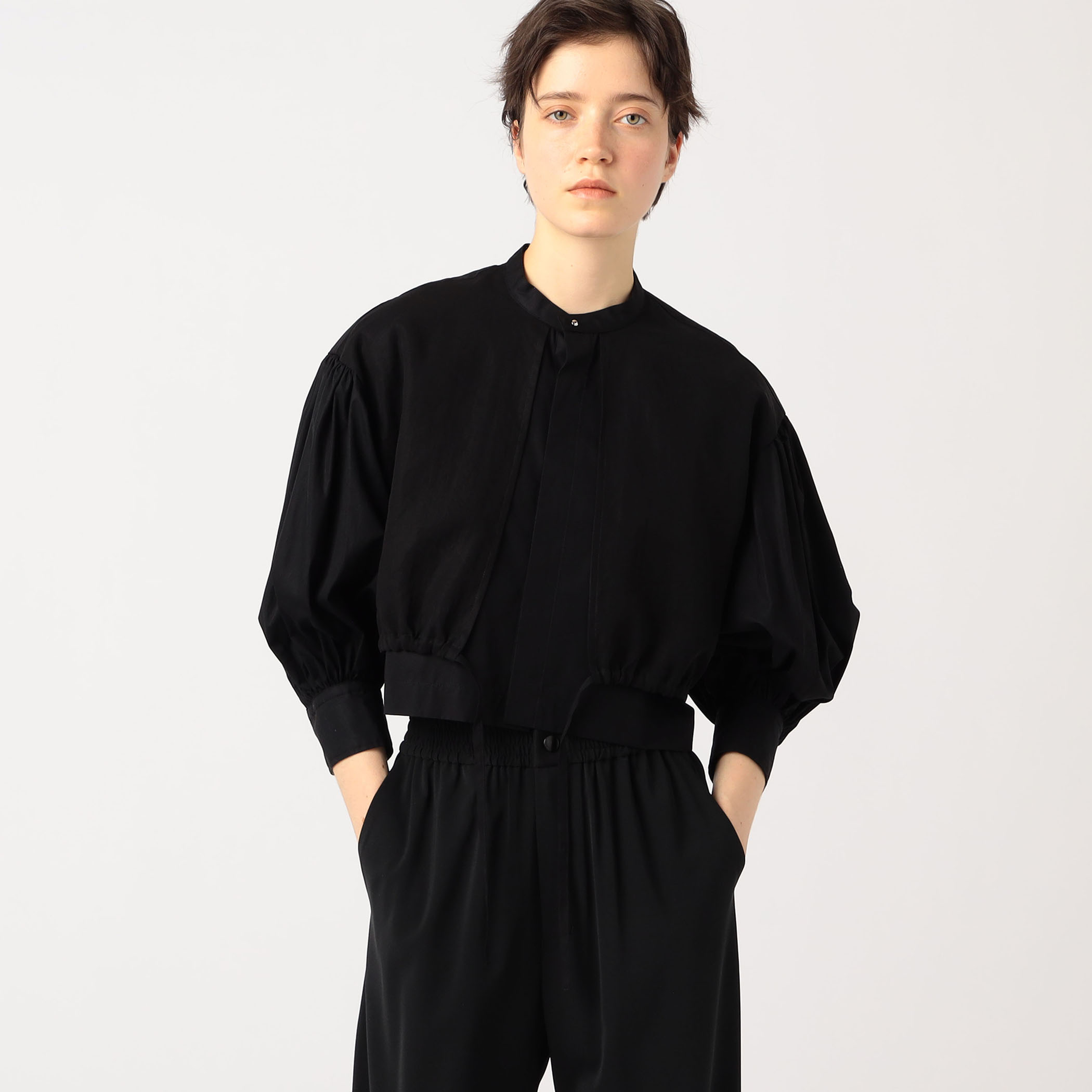 HYKE COTTON BALLOON SLEEVE BLOUSE|トゥモローランド 公式通販 HYKE COTTON BALLOON SLEEVE BLOUSE|トゥモローランド 公式通販