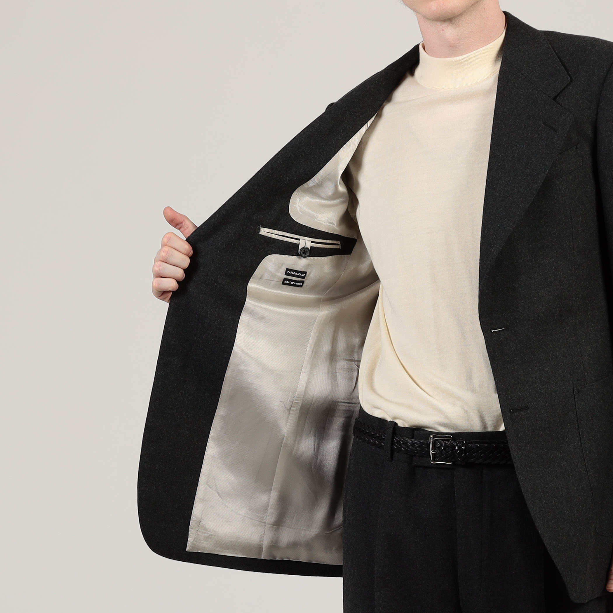 MAATEE&SONS ウール シングルブレステッド 2Bジャケット MAATEE&SONS ウール シングルブレステッド 2Bジャケット
